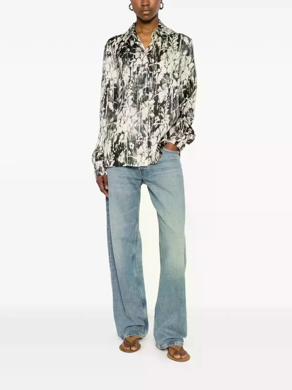 PT TORINO Abstract Print Long-sleeve Shirt - Neutrals