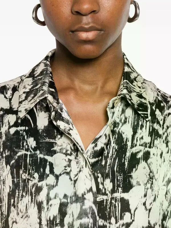 PT TORINO Abstract Print Long-sleeve Shirt - Neutrals