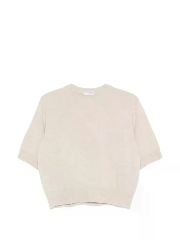 Brunello Cucinelli Short-sleeve Crew Neck Sweater