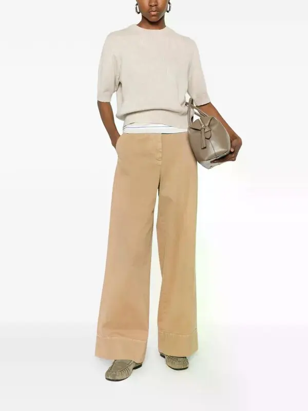 Brunello Cucinelli Short-sleeve Crew Neck Sweater