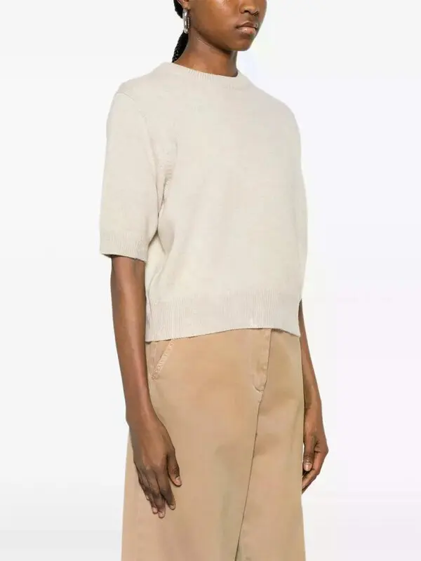 Brunello Cucinelli Short-sleeve Crew Neck Sweater
