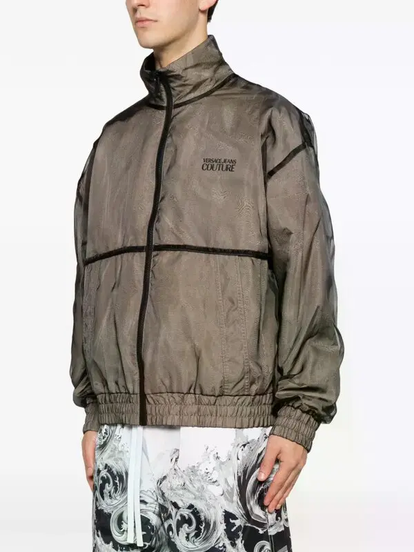 Versace Logo-print Zip-up Jacket