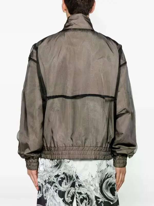 Versace Logo-print Zip-up Jacket