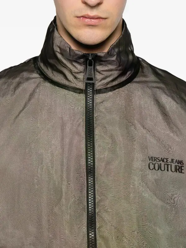 Versace Logo-print Zip-up Jacket