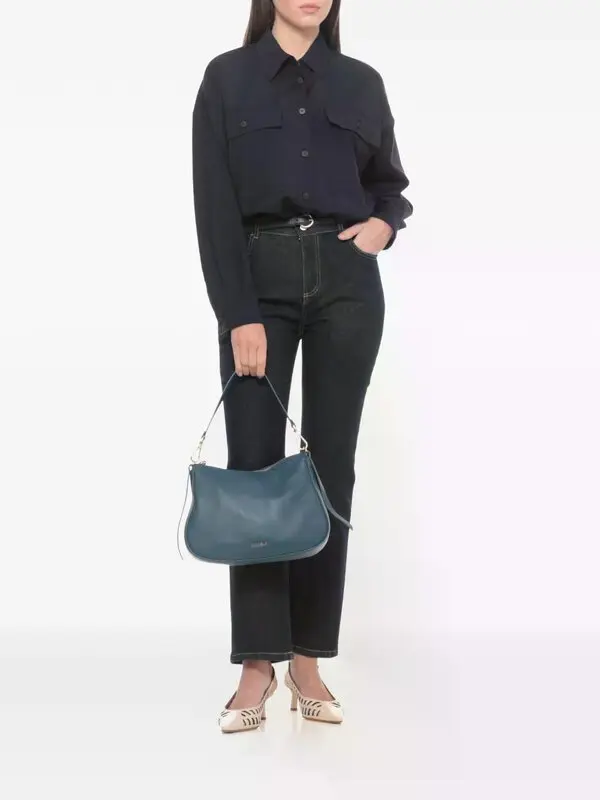 COCCINELLE Grained Leather Shoulder Bag