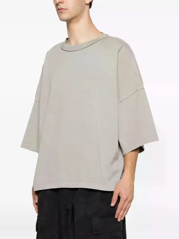 STAY HUMAN ON EARTH Drop-shoulder T-shirt