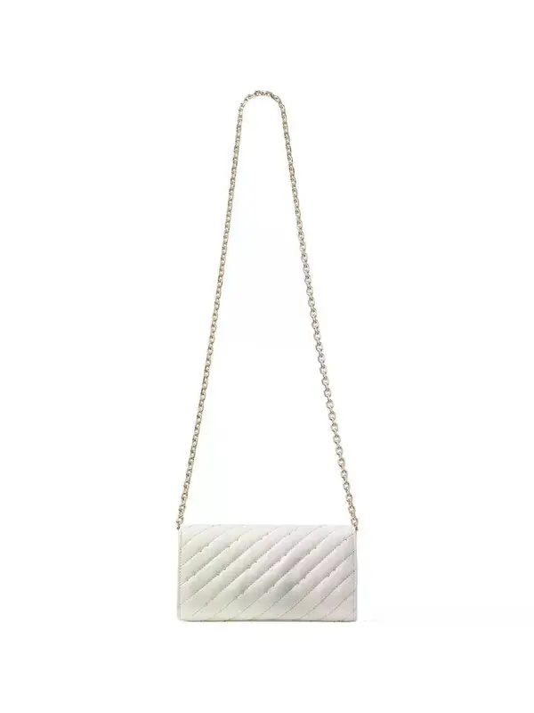 JIMMY CHOO Curve Mini Bag With Gold Tone Embellishment And Chain Strap