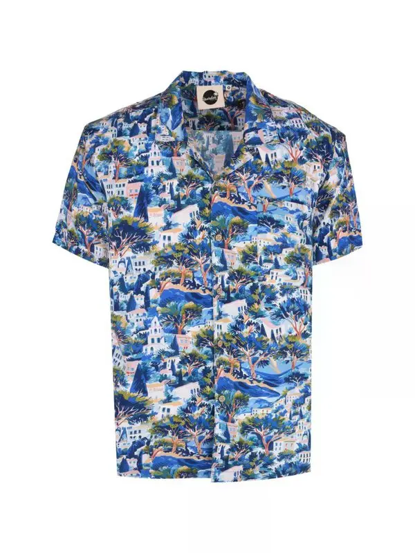 BOARDIES Ameliano Graphic-print Camp-collar Shirt