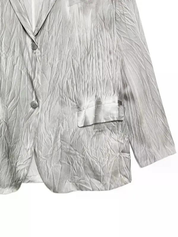 Avant Toi Crinkled-finish Single-breasted Jacket