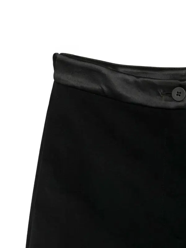 Emporio Armani Satin-trim Tapered Trousers