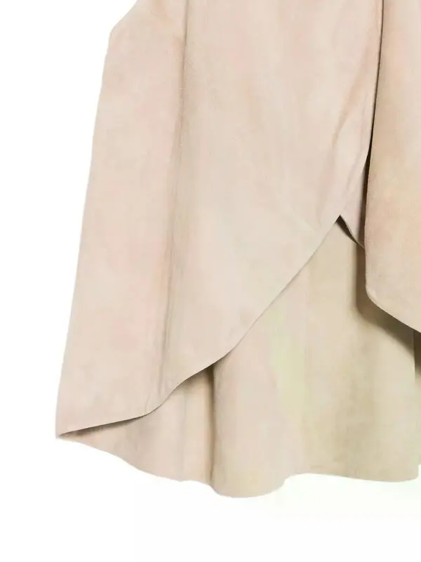 Emporio Armani Draped Leather Top