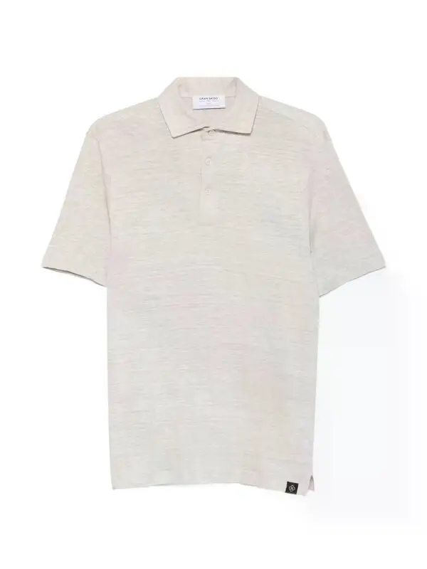 GRAN SASSO Short-sleeve Polo Shirt - Neutrals