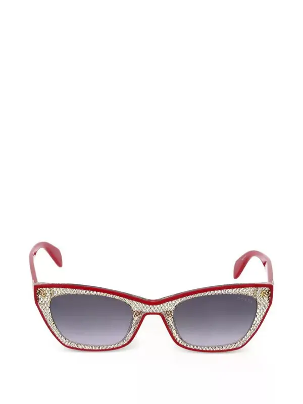 Guess Embellished Cat-eye Sunglasses - Red
