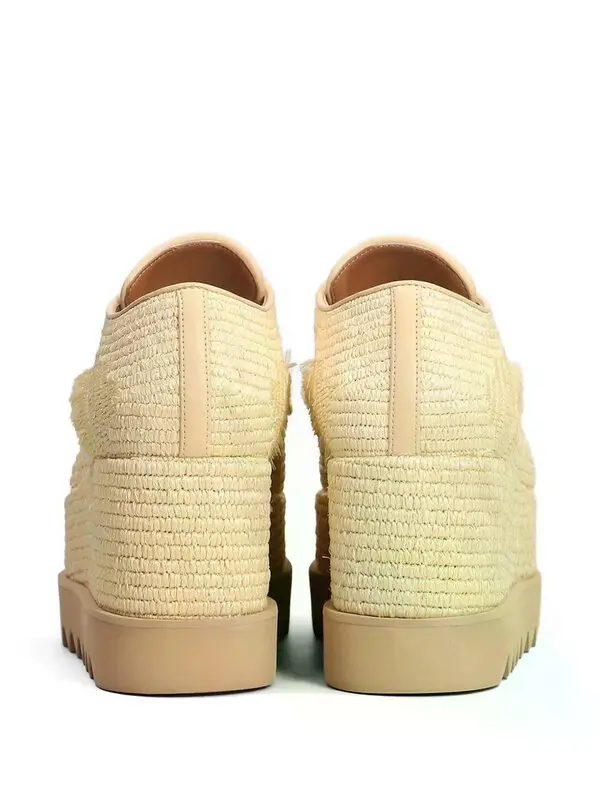 Stella McCartney Elyse Raffia Platform Sneakers