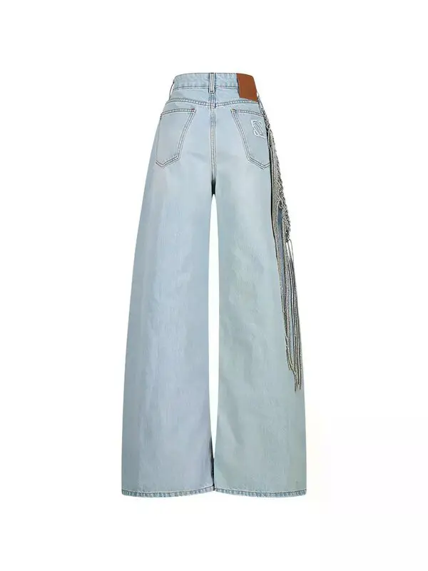 Giuseppe Di Morabito Wide-leg Jeans With Chain Detail