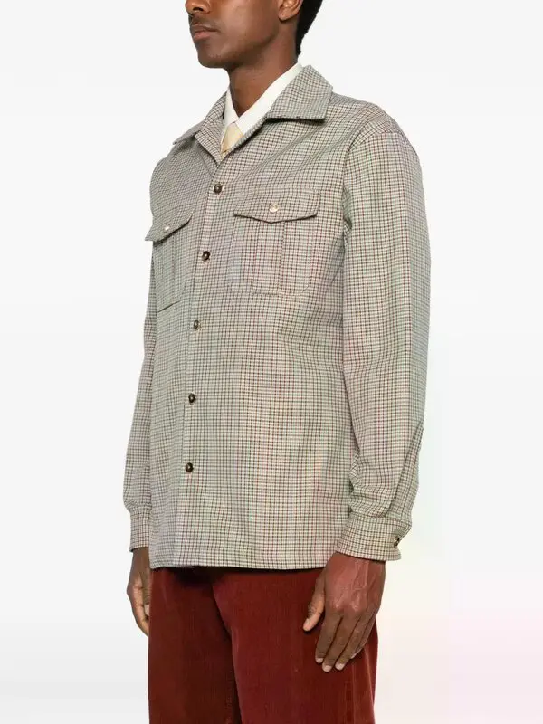 Drole De Monsieur Check-pattern Overshirt