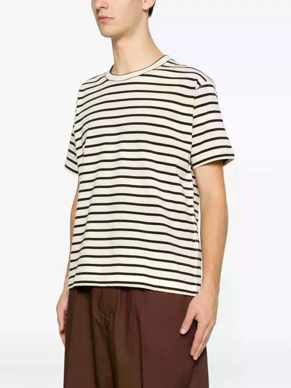 Junya Watanabe Horizontal-stripe T-shirt - Neutrals