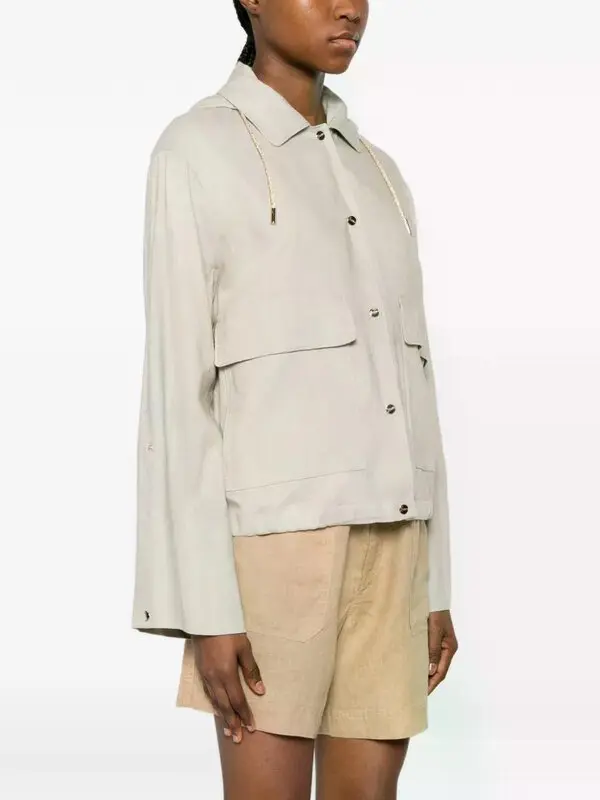 Herno Hooded Drawstring Jacket