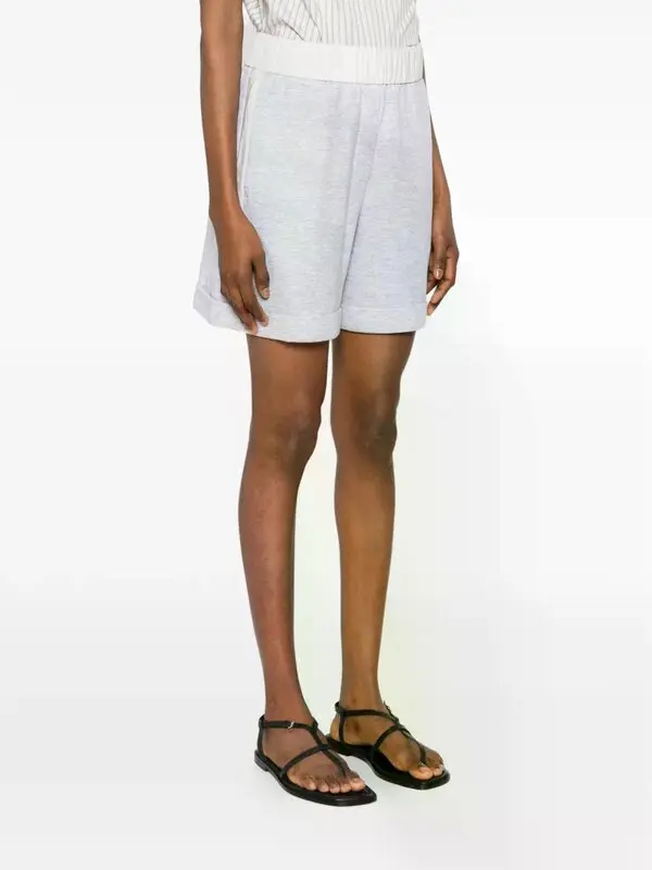 Peserico Side-stripe Jersey Shorts