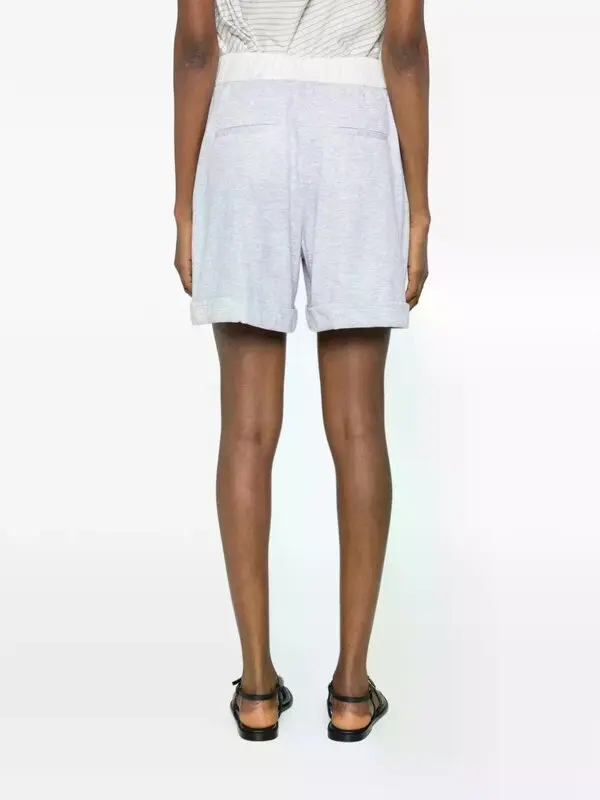 Peserico Side-stripe Jersey Shorts