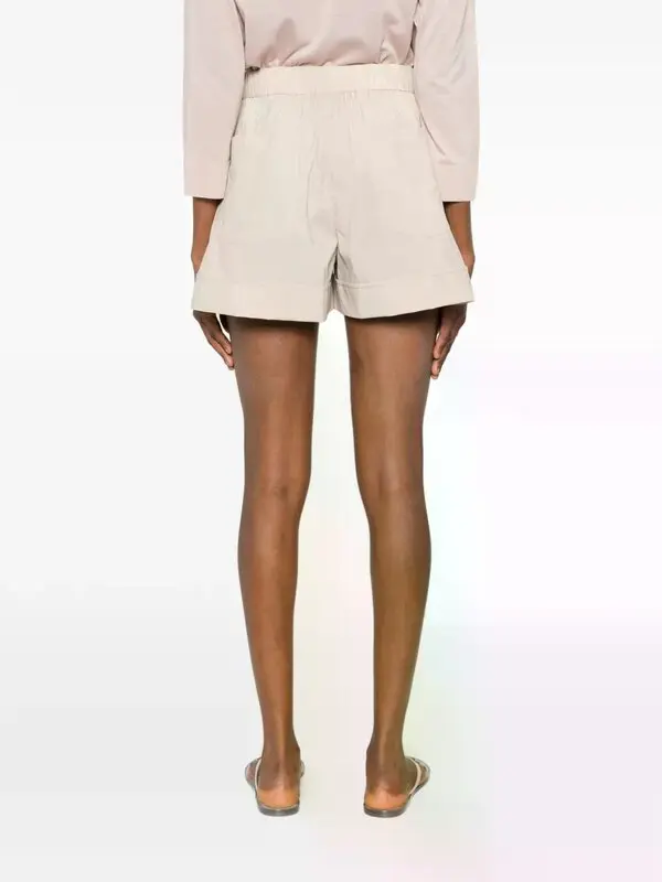 Herno Drawstring-waist Pleated Shorts - Neutrals