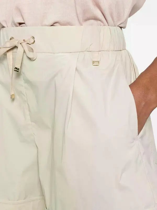 Herno Drawstring-waist Pleated Shorts - Neutrals