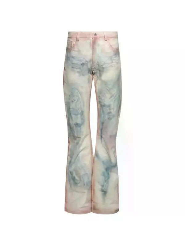 LA MASKARADE Graphic Leather Trousers