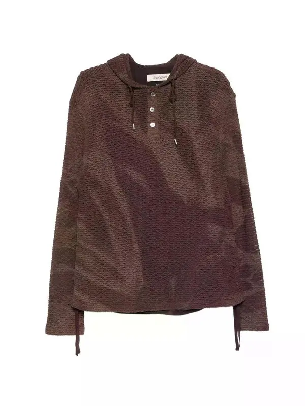 JIYONGKIM Button-up Hoodie