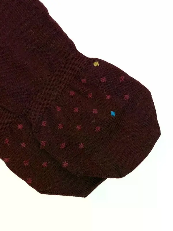 Zegna Invisible Socks With Diamond Pattern