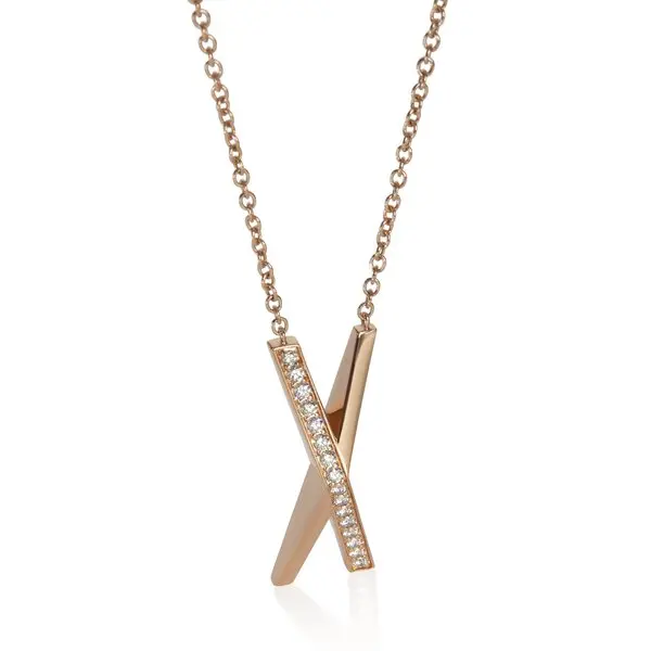 Tiffany & Co. Rose Gold Diamond Atlas X Pendant - Rose_gold
