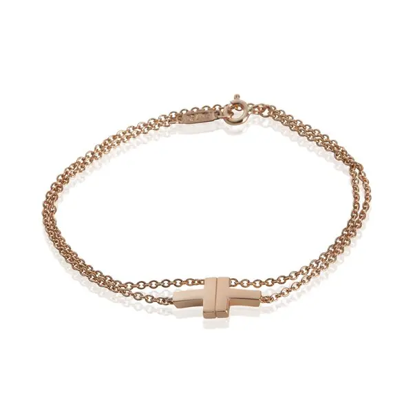 Tiffany & Co. T Wrap Bracelet Rose Gold - Rose_gold