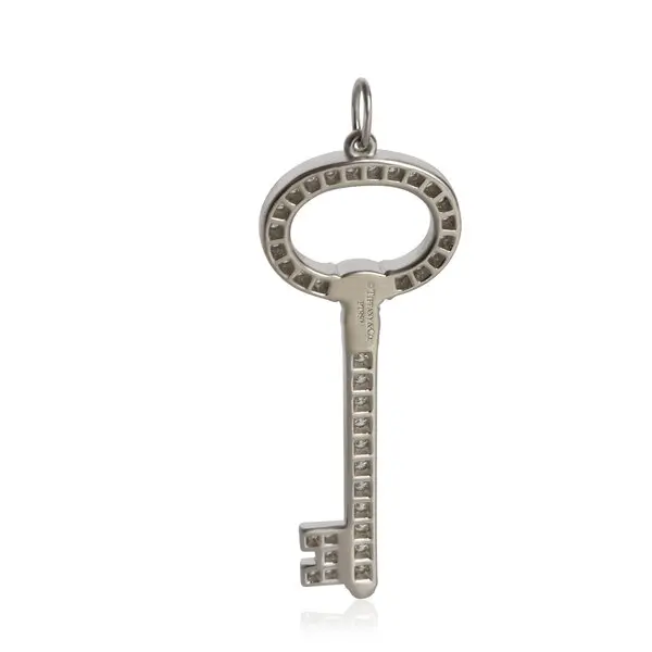 Tiffany & Co. Diamond Oval Key Pendant
