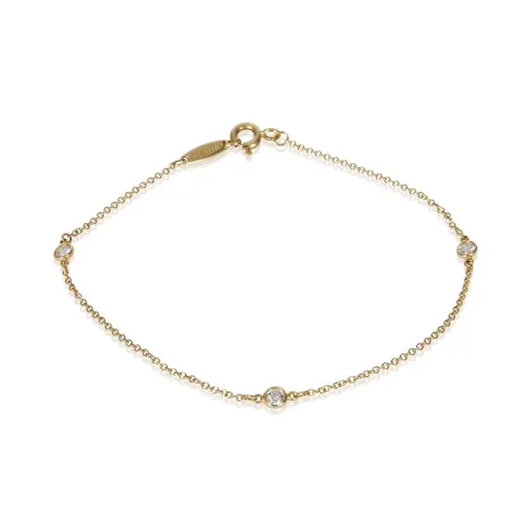 Tiffany & Co. Elsa Peretti Diamond 18k Yellow Gold Bracelet - Yellow_gold