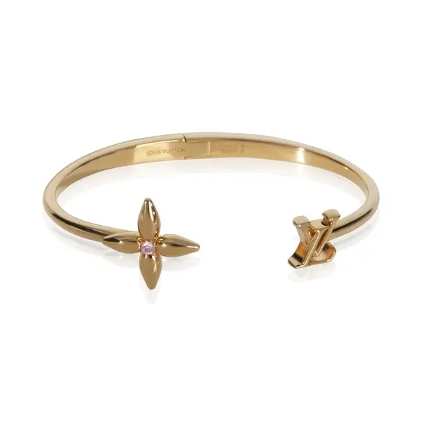 LOUIS VUITTON Gold-plated Louisette Signature Bracelet - Gold_plated