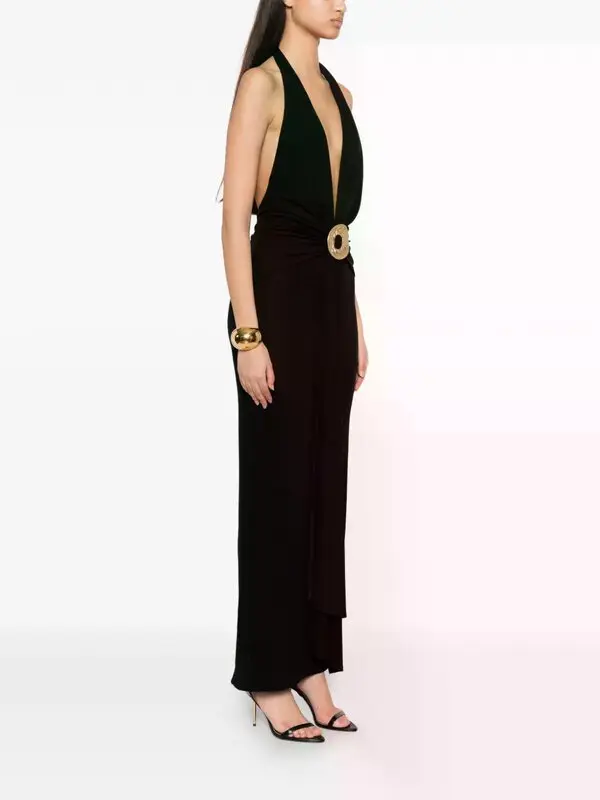 Cult Gaia Hammered-ring Halterneck Dress - Black