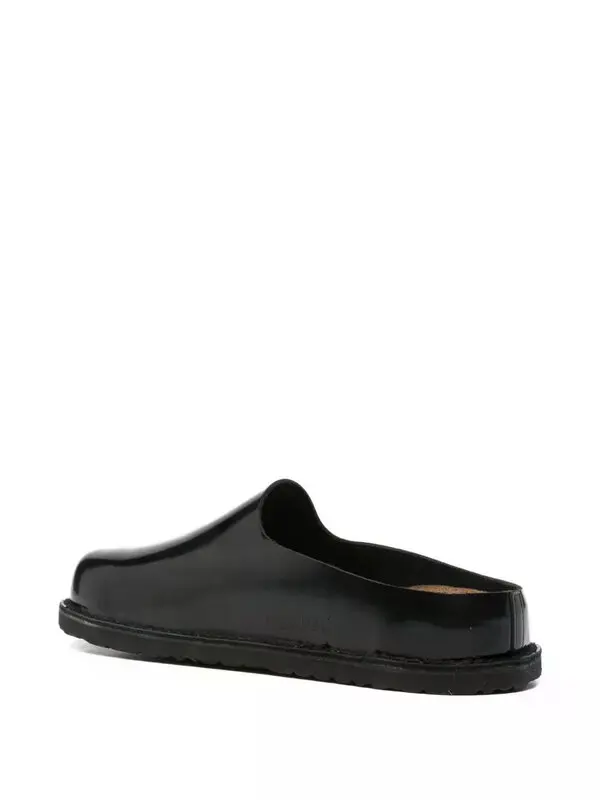 BIRKENSTOCK Polished Leather Slip-on Clogs