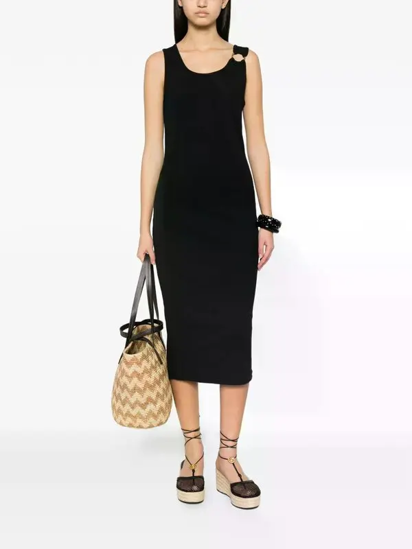 Liu Jo Logo-embroidered Midi Dress