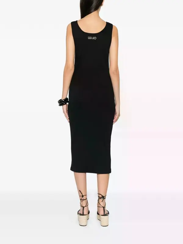 Liu Jo Logo-embroidered Midi Dress
