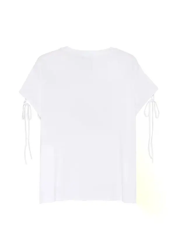 Liu Jo Logo-embellished Drawstring-sleeve T-shirt