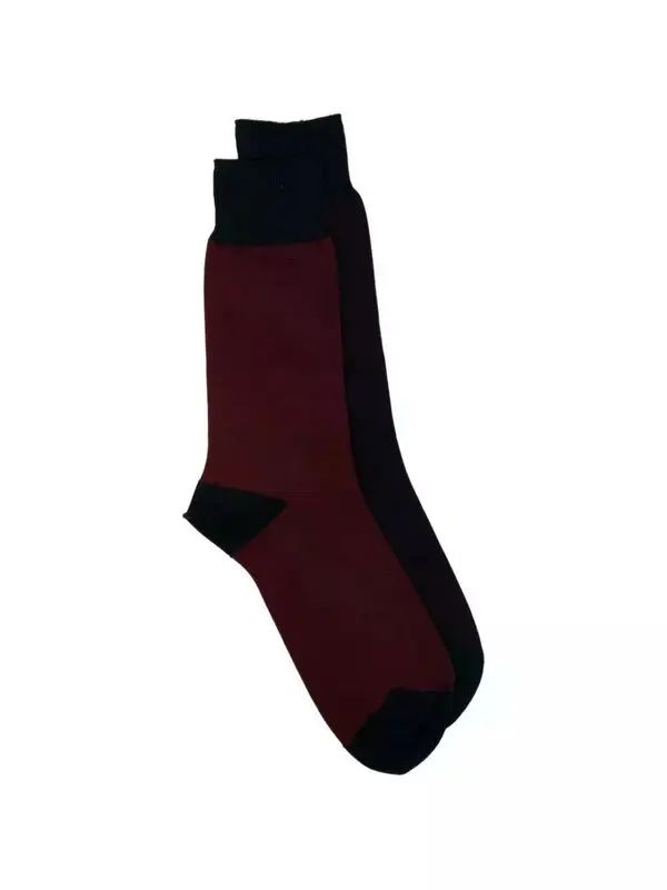 Zegna Reversible Socks - Red