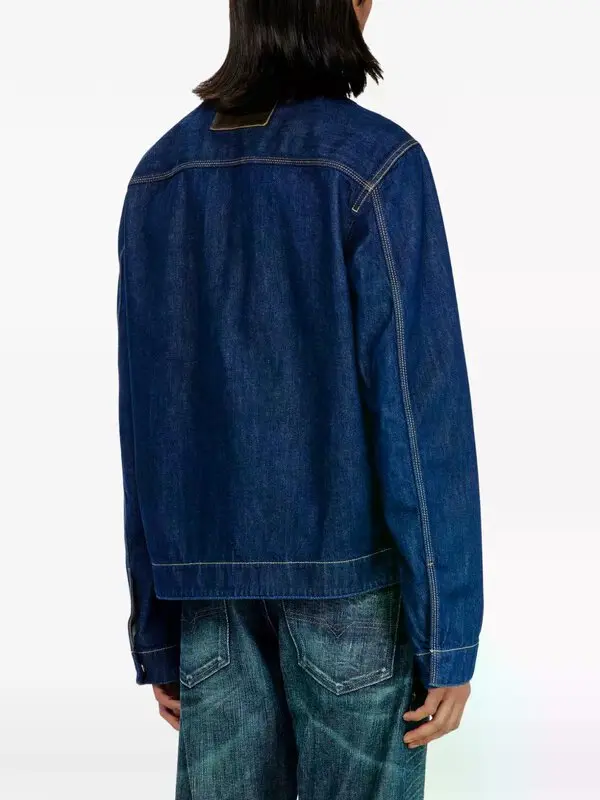 DIESEL® D-rohe Contrast-stitch Denim Jacket