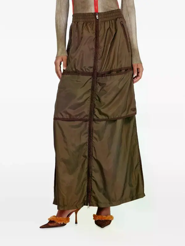 DIESEL® Oval D Zip-front Skirt