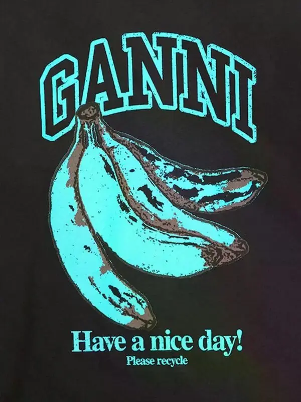 GANNI Graphic Print T-shirt