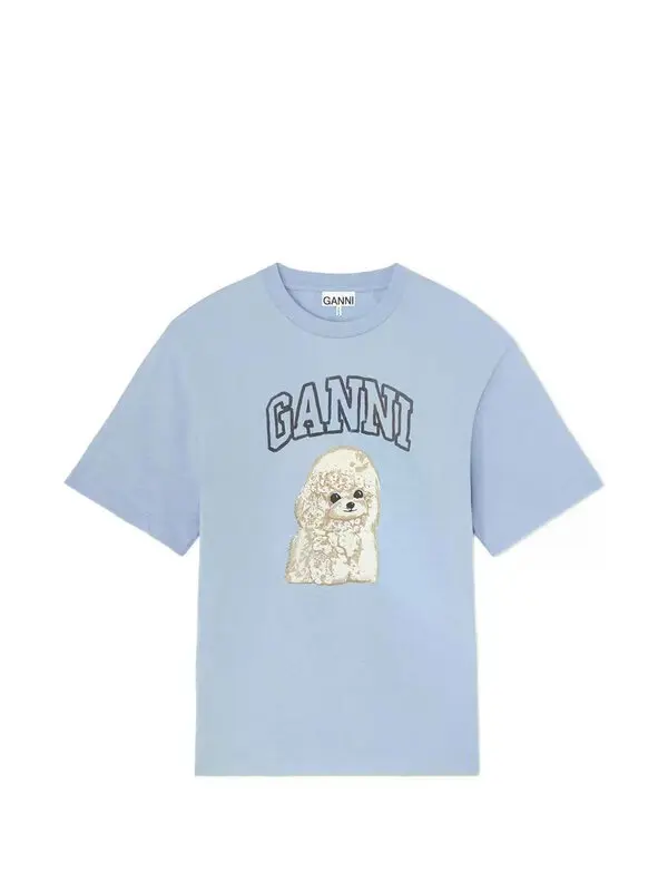 GANNI Logo Print T-shirt
