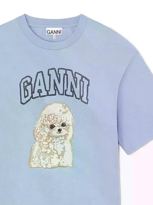 GANNI Logo Print T-shirt