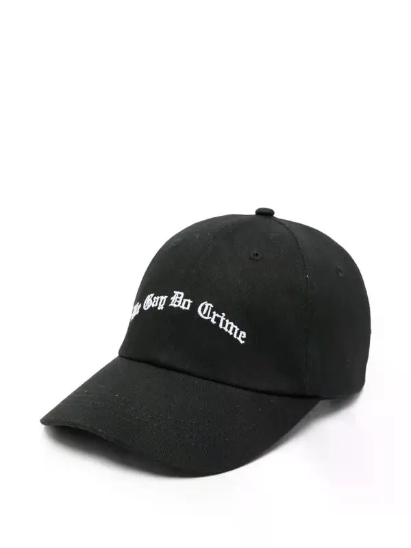 DAGGER Slogan-embroidered Baseball Cap - Black