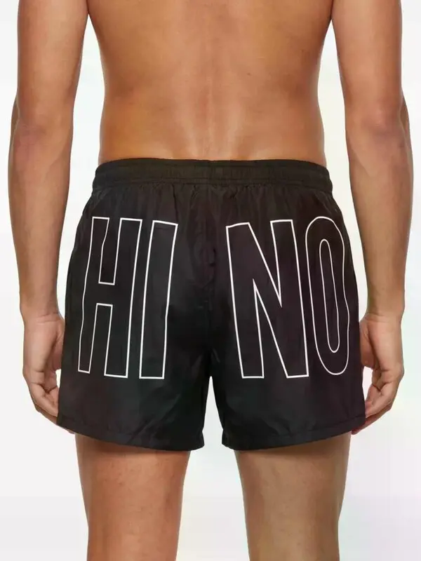 Moschino Logo-print Drawstring Swim Shorts