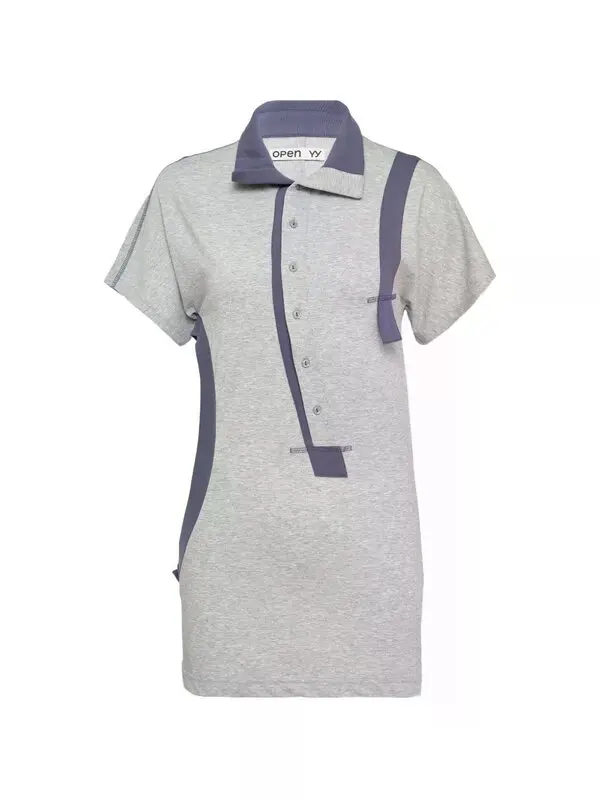 OPEN YY Button-panel Polo Top