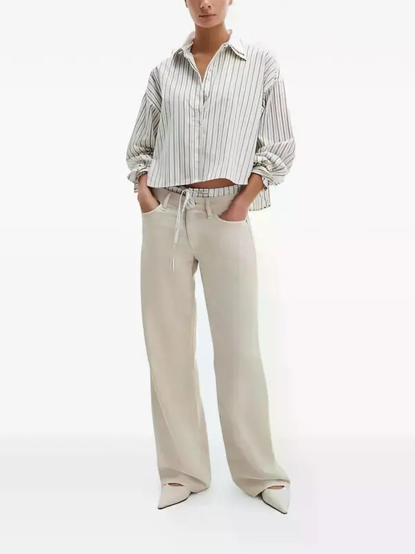 Rag & Bone Marin Striped Shirt - Neutrals