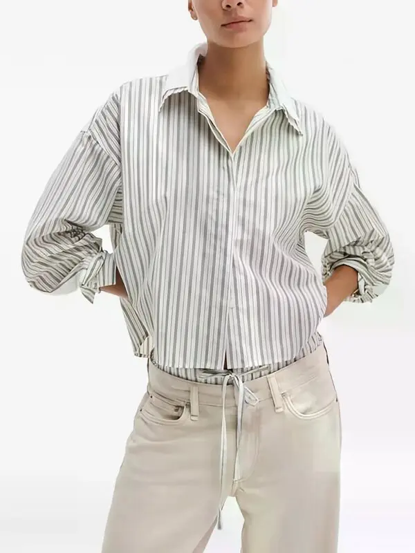 Rag & Bone Marin Striped Shirt - Neutrals
